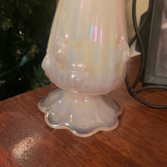 Fenton Glass Co | Accessories | 32 Year Old Iridescent Pink Fenton ...